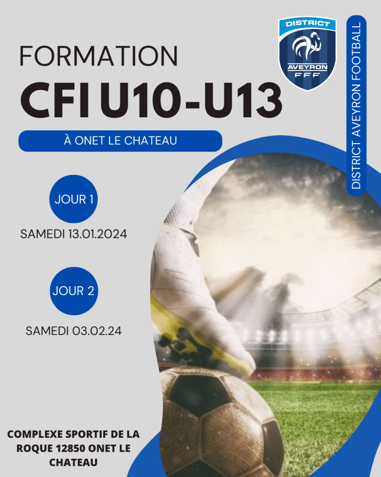 FORMATION CFI U10-U13 Onet le Chateau et Séverac d’Aveyron – SITE ...